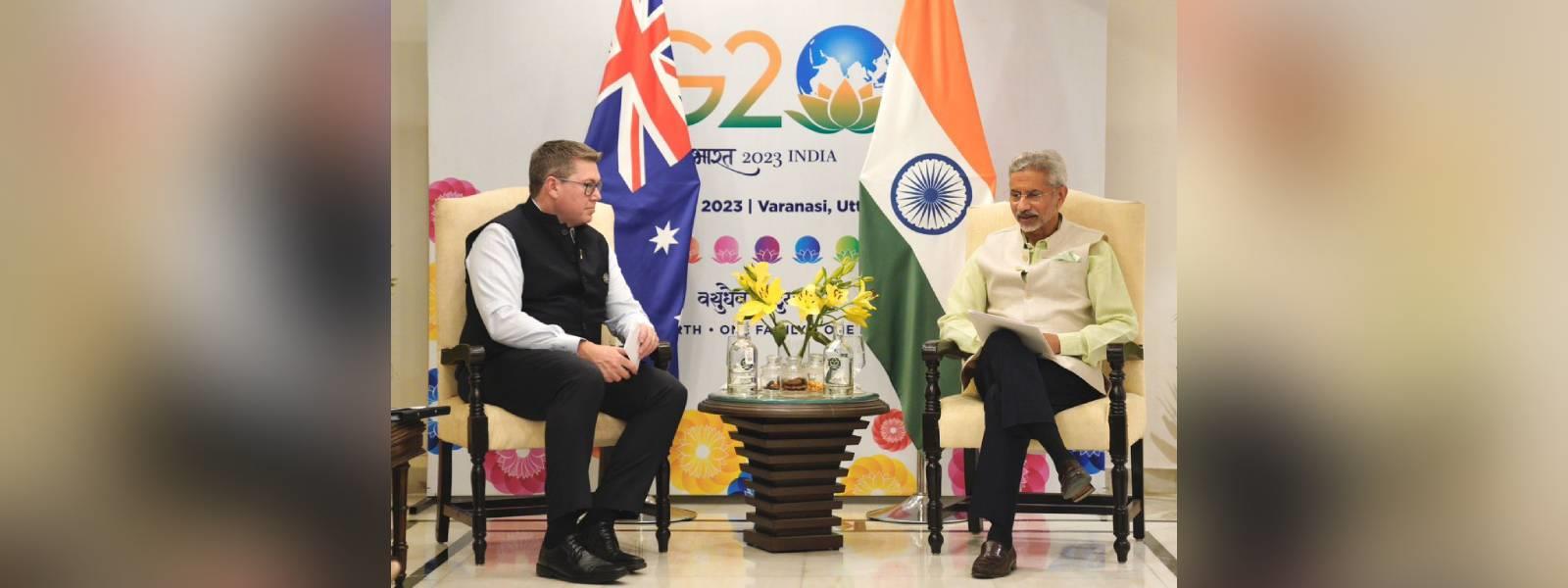 External Affairs Minister Dr. S. Jaishankar met H. E. Mr. Pat Conroy, Minister for International ...