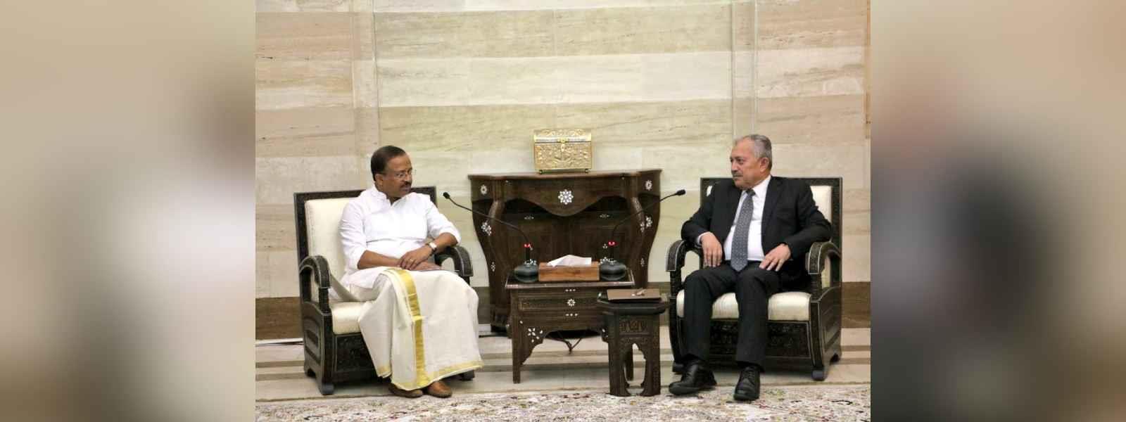 Minister of State for External Affairs Shri V. Muraleedharan met the ...
