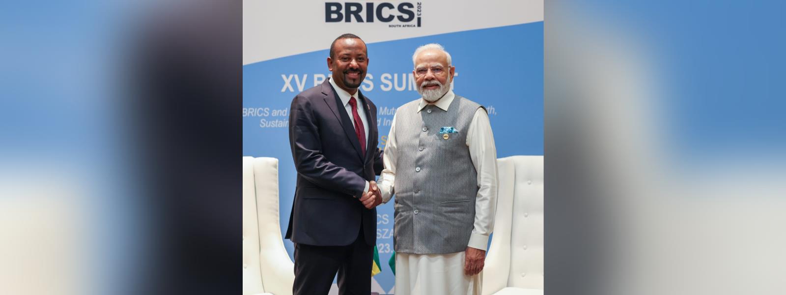 Prime Minister Shri Narendra Modi met H.E. Mr. Abiy Ahmed Ali, Prime ...
