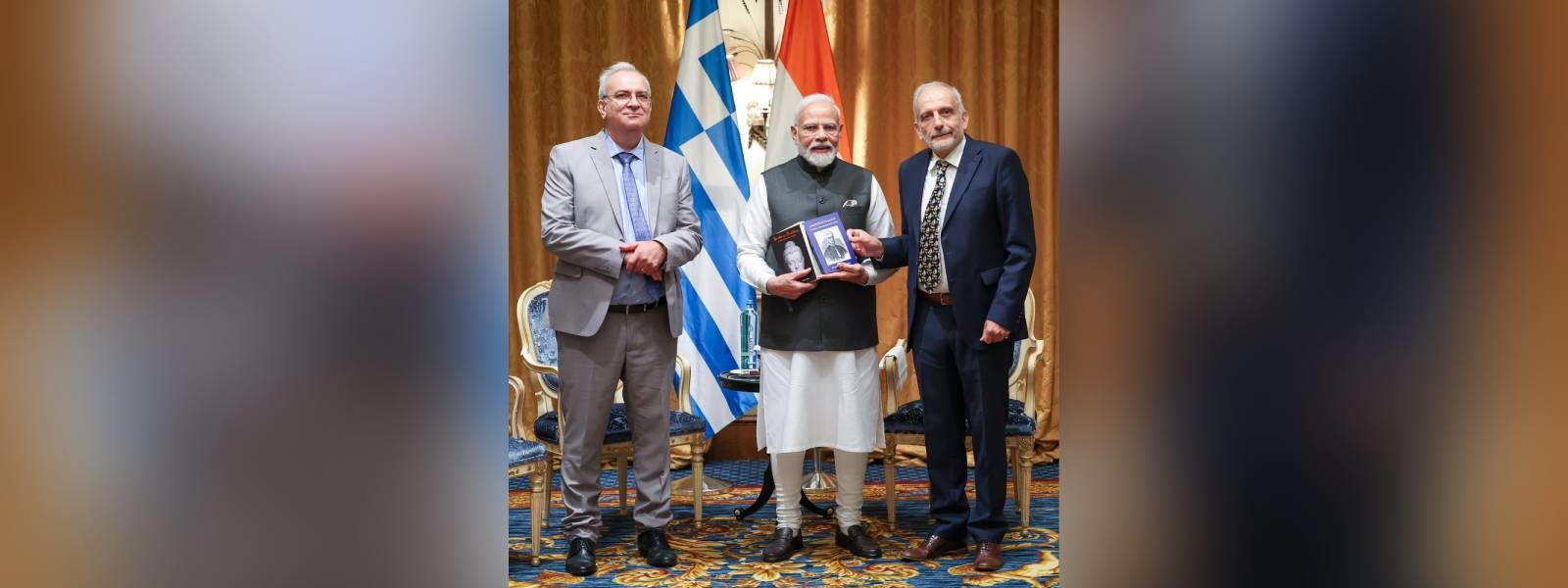 Prime Minister Shri Narendra Modi met Professor Dimitrios Vassiliadis ...