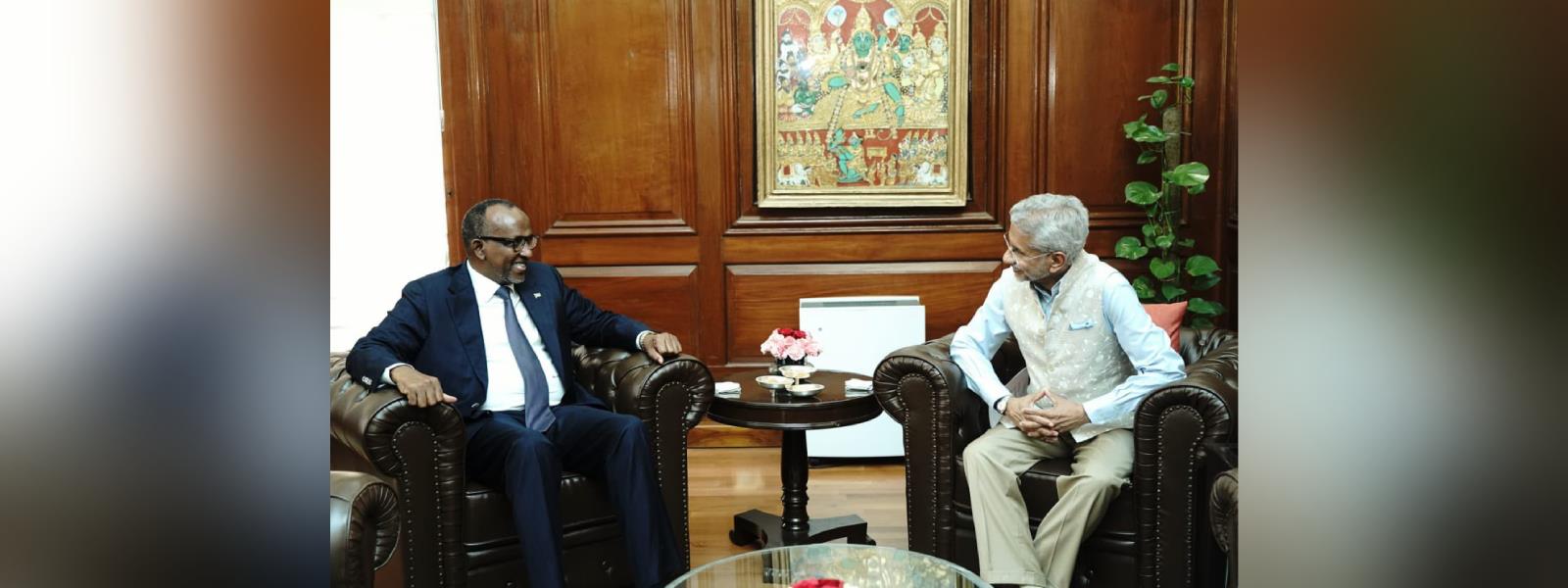 External Affairs Minister Dr. S. Jaishankar met H.E. Mr. Aden Bare Duale, Minister of Defence of ...