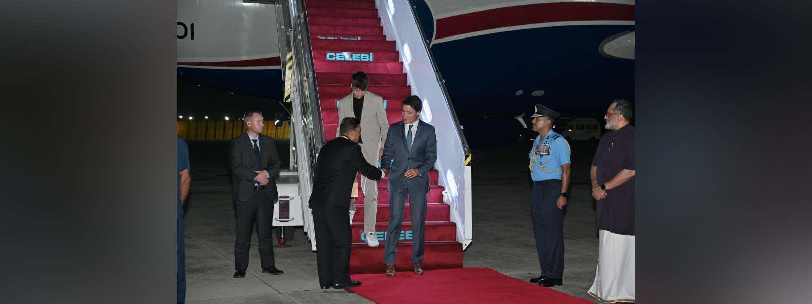 Prime Minister of Canada, H.E. Mr. Justin Trudeau arrived in New Delhi ...