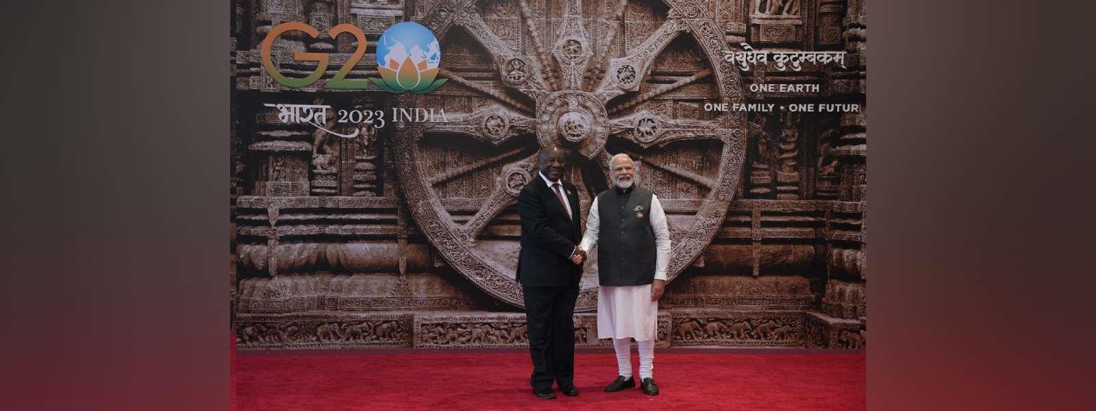 President of South Africa, H.E. Mr. Cyril Ramaphosa welcomed by Prime ...