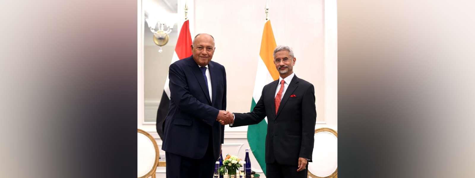 External Affairs Minister Dr. S. Jaishankar met H.E. Mr. Sameh Shoukry ...
