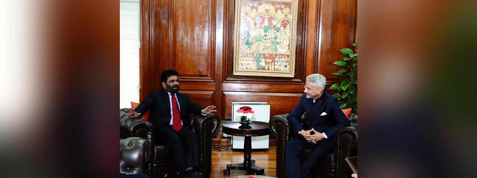 External Affairs Minister Dr. S. Jaishankar met H.E. Mr. Anura Kumara ...