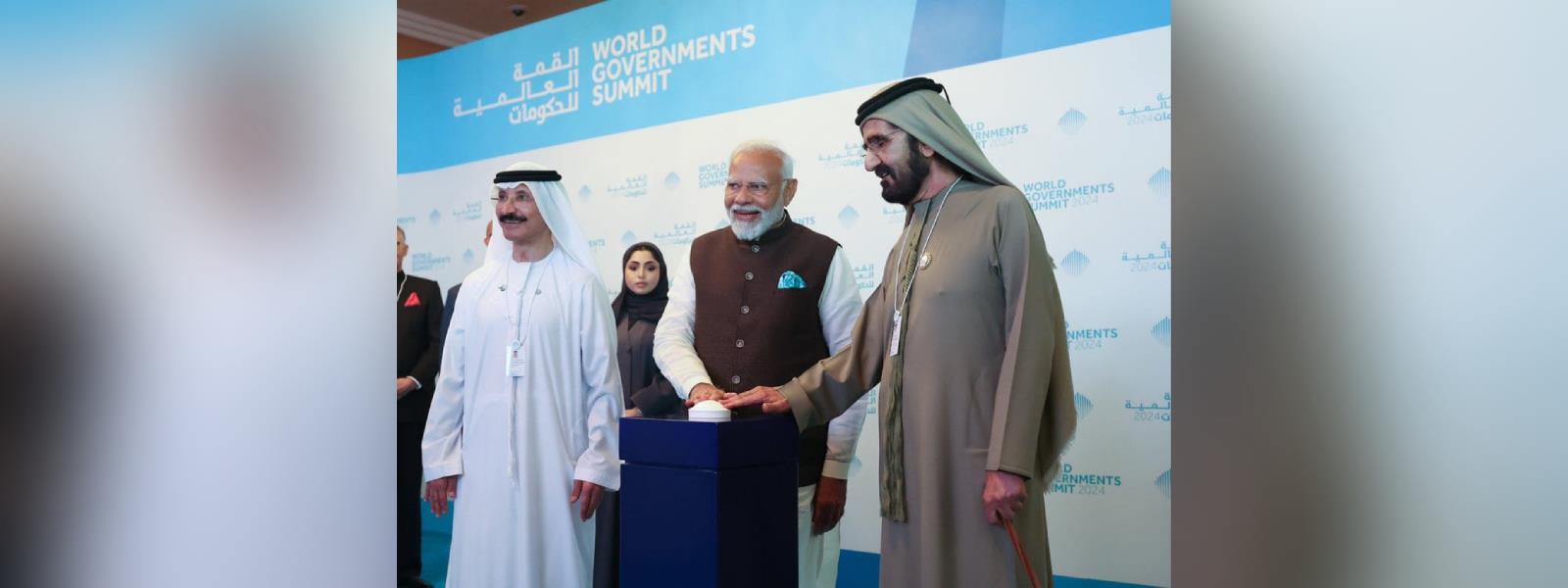 Prime Minister Shri Narendra Modi and HH Sheikh Mohamed bin Rashid Al Maktoum, Vice President ...