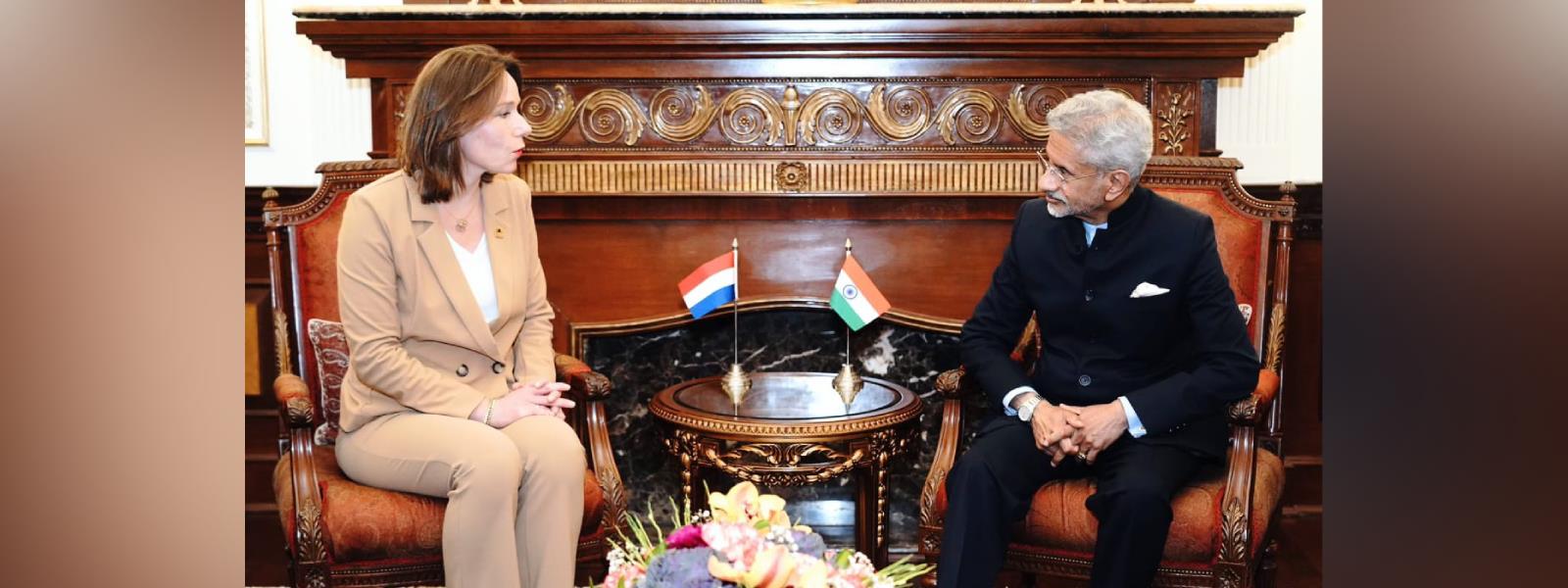 External Affairs Minister Dr. S. Jaishankar met H.E. Ms. Hanke Bruins ...