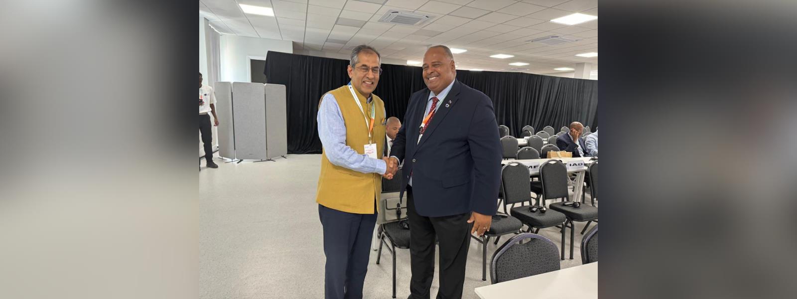 Secretary (West) Shri Pavan Kapoor met H.E. Dr. Ellis Webster, Premier ...