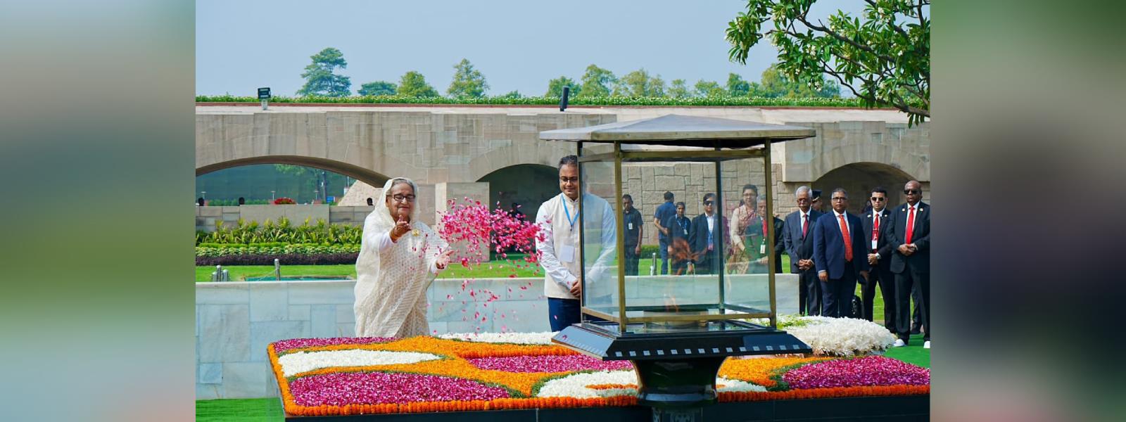 Prime Minister of Bangladesh, H.E. Sheikh Hasina paid floral tributes ...