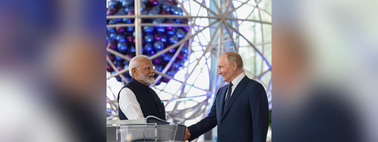 Prime Minister Shri Narendra Modi with H.E. Mr. Vladimir Putin, President of Russian Federation ...