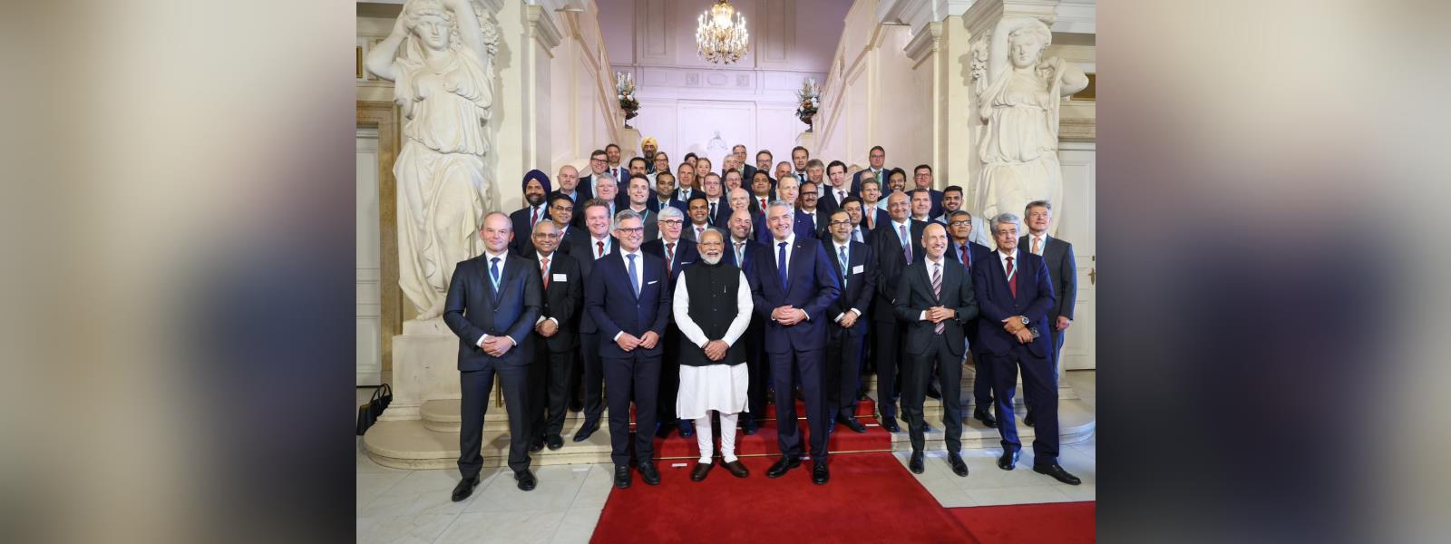 Prime Minister Shri Narendra Modi and H.E. Mr. Karl Nehammer, Chancellor of Republic of Austria ...