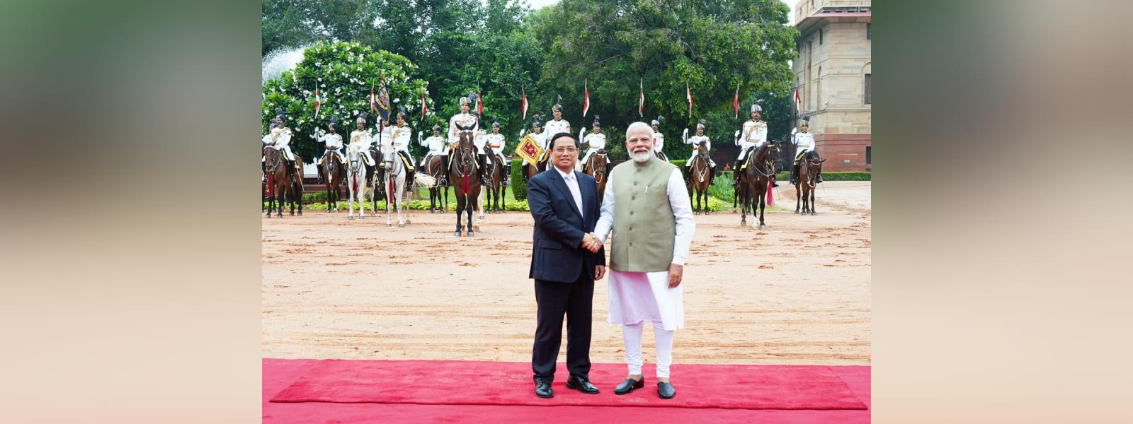Prime Minister Shri Narendra Modi welcomed H.E. Mr. Pham Minh Chinh, Prime Minister of Vietnam ...