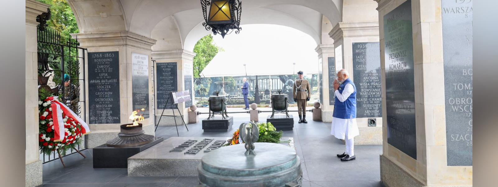 Prime Minister Shri Narendra Modi paid his respects at the Tomb of the ...