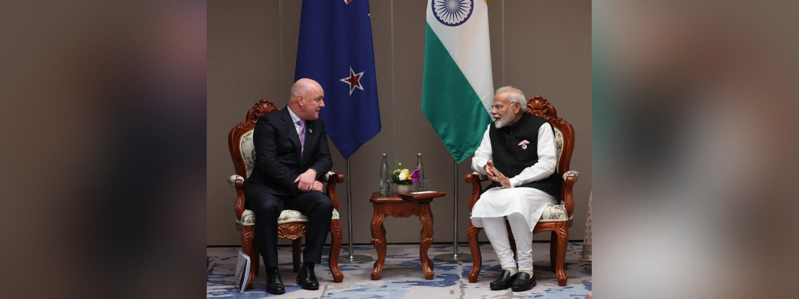 Prime Minister Shri Narendra Modi met H.E. Mr. Christopher Luxon, Prime Minister of New Zealand ...