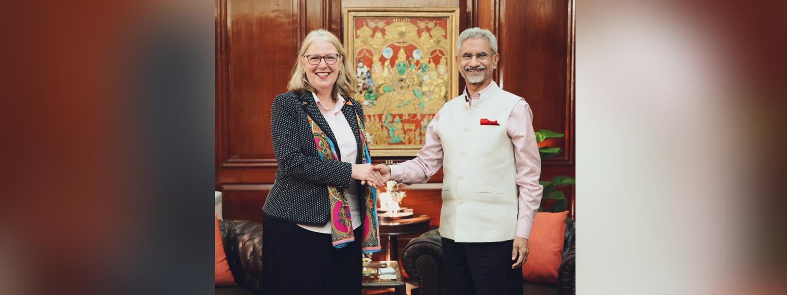 External Affairs Minister, Dr. S. Jaishankar met H.E. Ms. Jan Adams ...