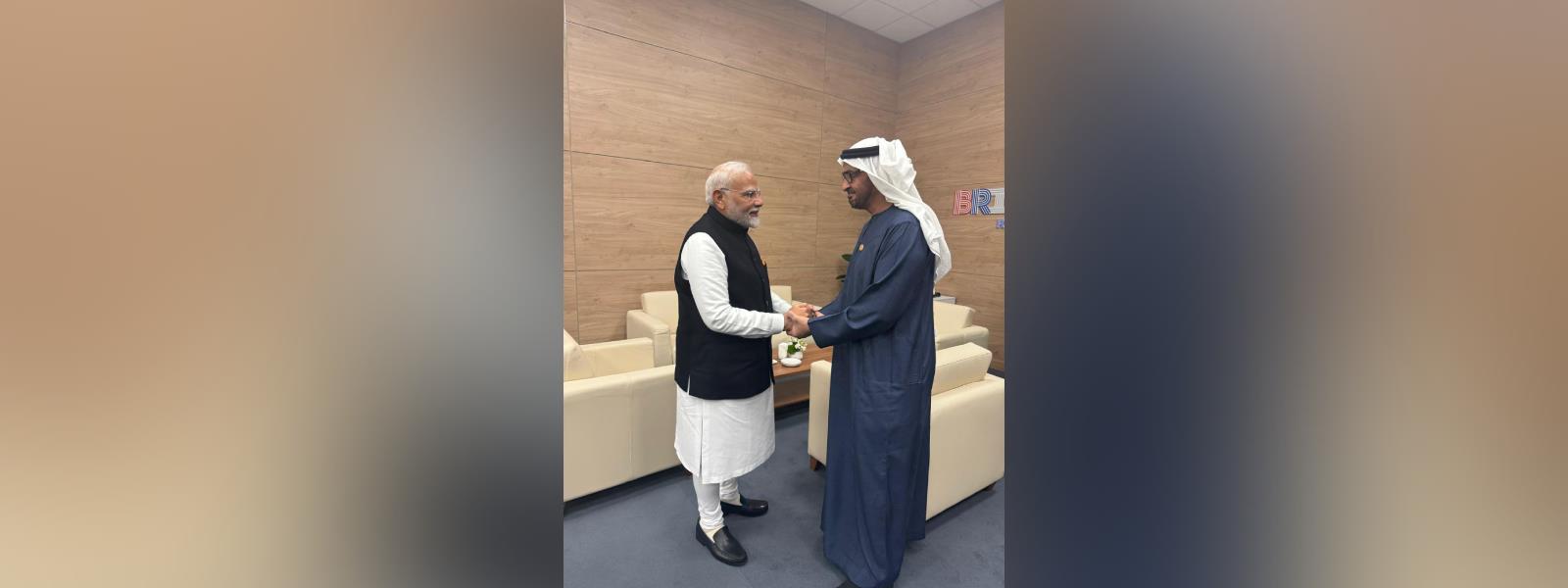 Prime Minister Shri Narendra Modi met His Highness Sheikh Mohamed bin ...
