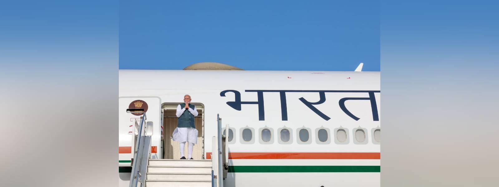 Prime Minister, Shri Narendra Modi departs for Rio de Janeiro, Brazil after concluding a ...