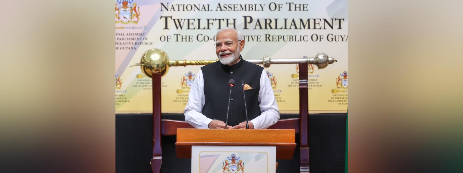 Prime Minister, Shri Narendra Modi addressed the Special Session of the National Assembly of the ...