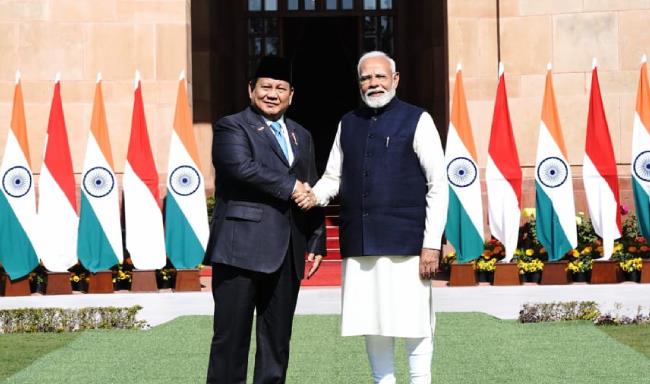 Prime Minister Shri Narendra Modi welcomed H.E. Mr. Prabowo Subianto, President of Indonesia at ...